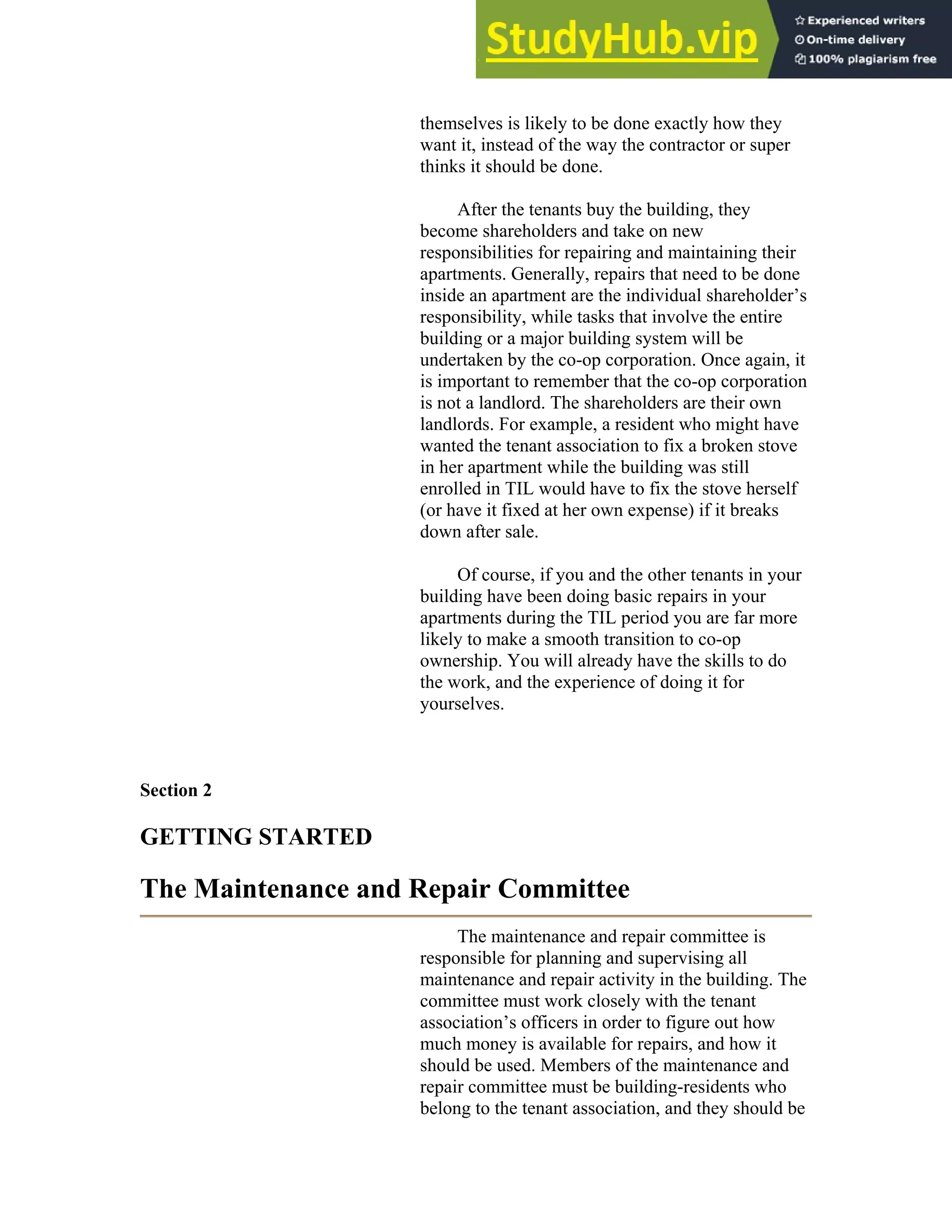 A Guide To BUILDING MAINTENANCE And REPAIR | PDF