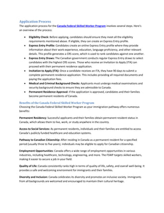 A Guide to Canada Federal Skilled Worker Program.docx