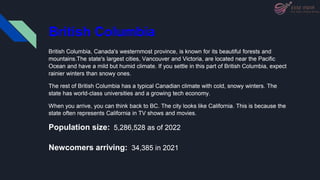 A guide to Canadian provinces for newcomers.pptx