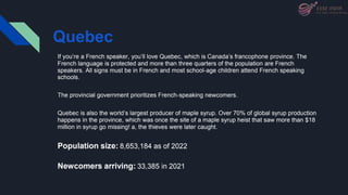 A guide to Canadian provinces for newcomers.pptx