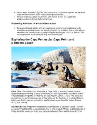 Navigating Cape Town: Your Comprehensive Travel Guide | PDF
