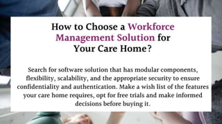 A Guide to Care Home Workforce Management | PPTX