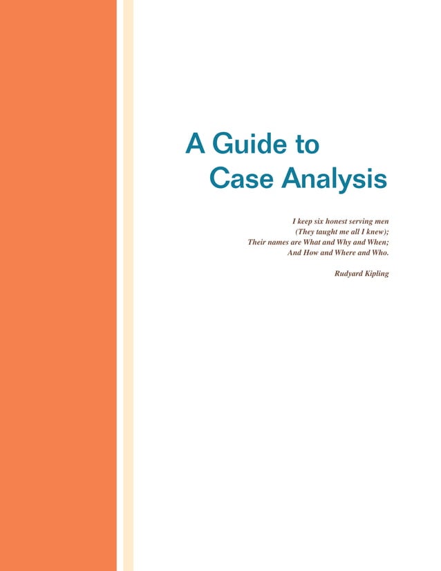 A guide to case analysis | PDF