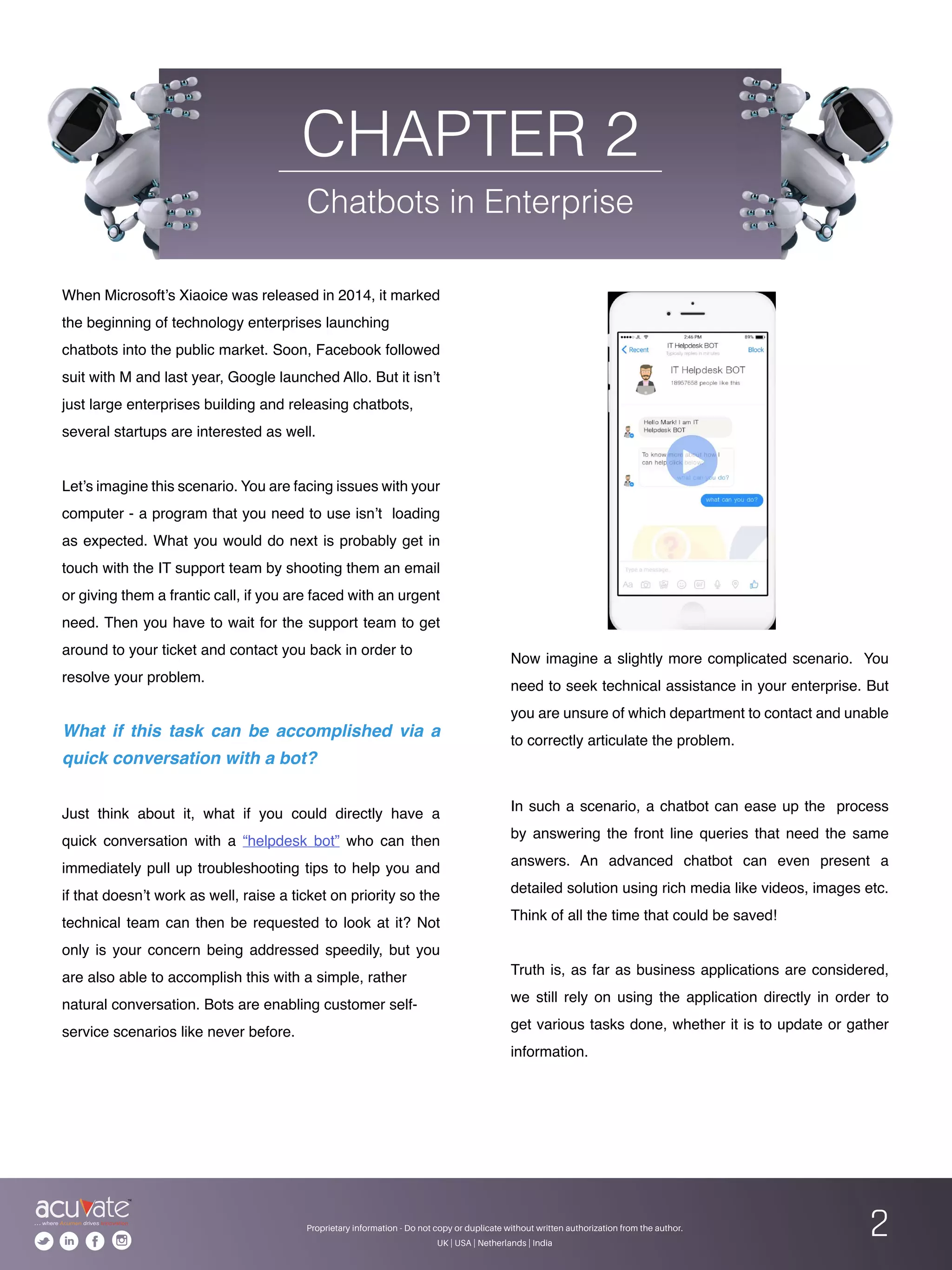 A guide to choosing an enterprise bot builder platform | PDF