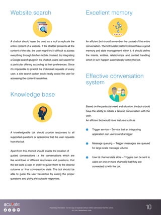 A guide to choosing an enterprise bot builder platform | PDF