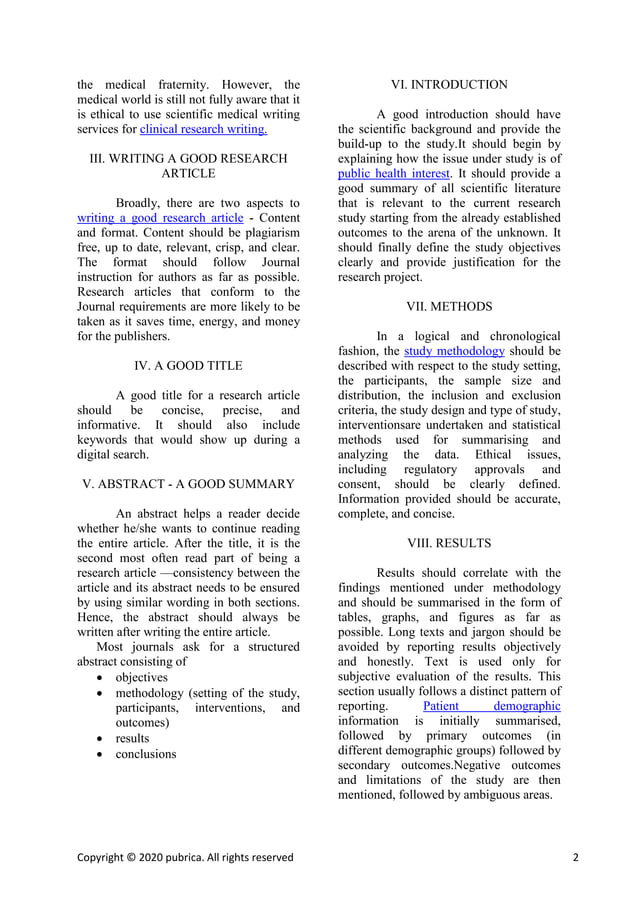 A guide to clinical research writing on public health for clinical ...