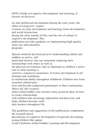 A Guide toCognitive Development and LearningSecon.docx