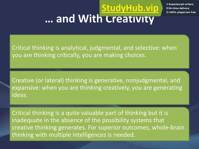 A Guide To Critical Thinking | PPT