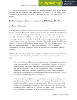 A Guide To Developing And Writing Research Papers In Political Science ...