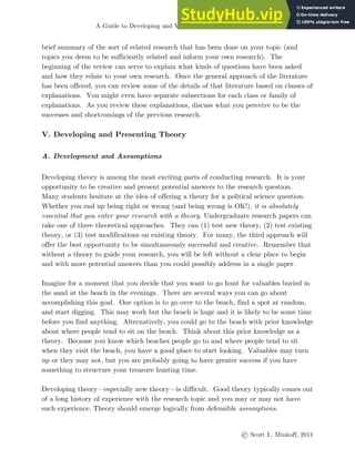 A Guide To Developing And Writing Research Papers In Political Science ...