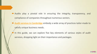 A guide to different type of audit services | PPT