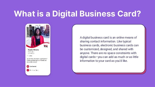 A guide to digital business cards | PPT | Free Download