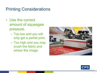 A guide to water-based and discharge printing | PPTX