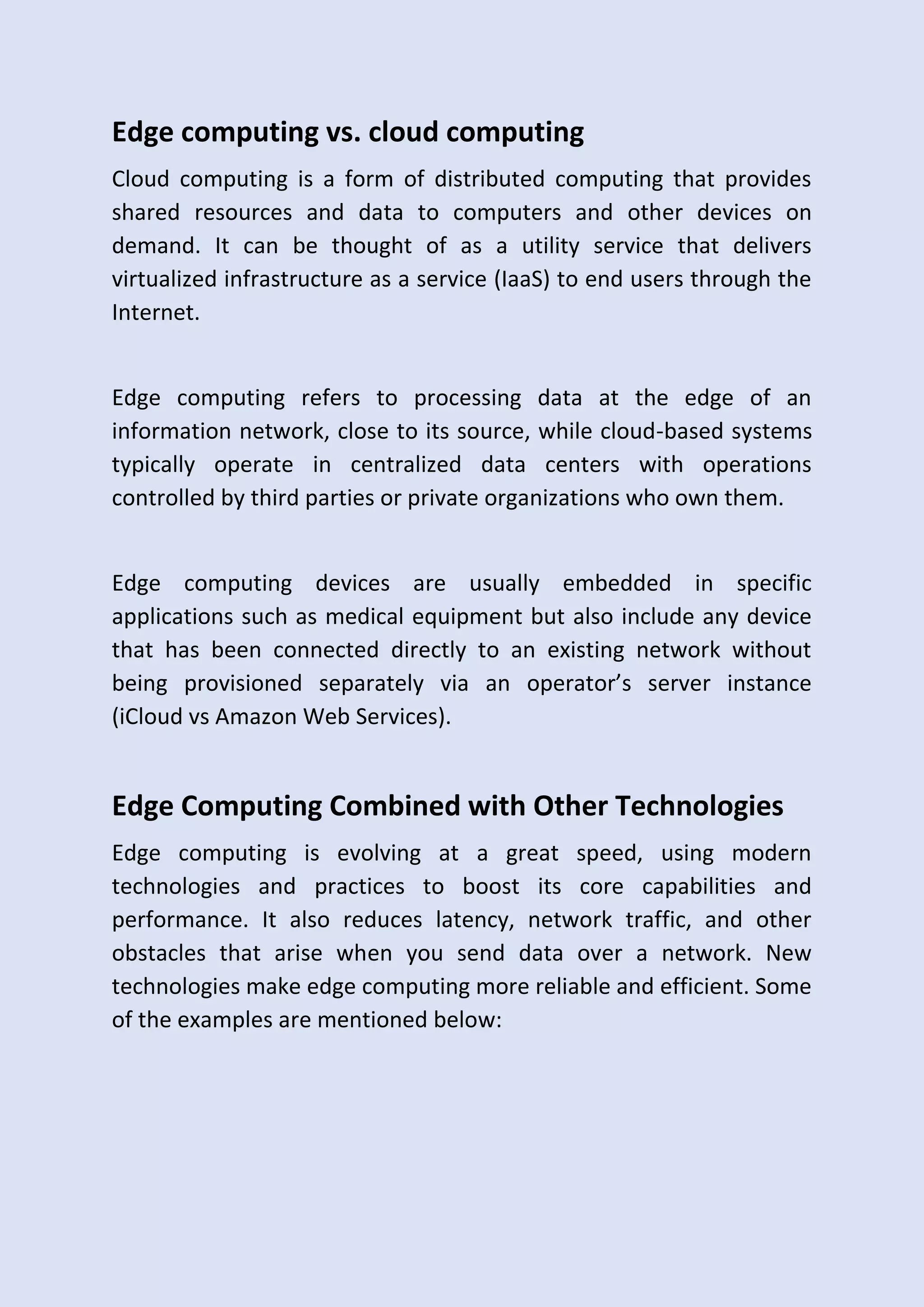 A Guide to Edge Computing Technology For Business Operations | PDF