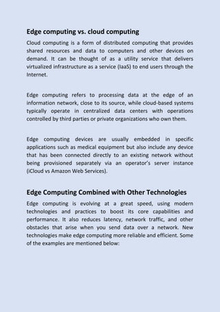 A Guide to Edge Computing Technology For Business Operations | PDF ...