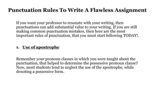 A guide to english punctuation rules | PPTX