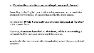 A guide to english punctuation rules | PPTX
