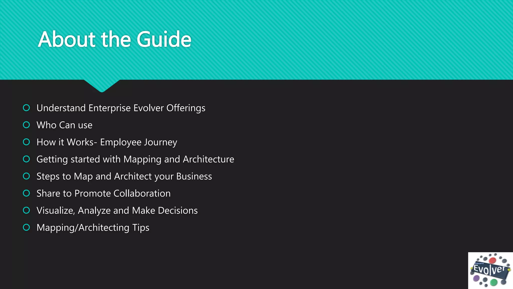A guide to Mapping the Whole Enterprise -Enterprise Evolver | PPTX
