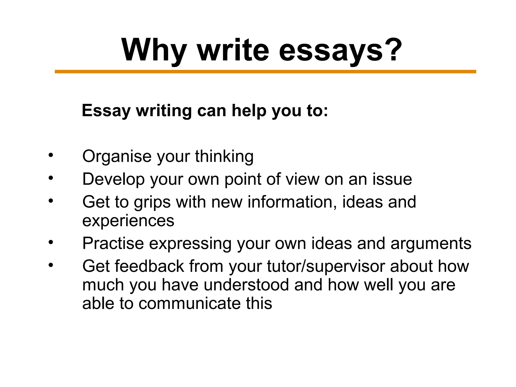 A guide to essay writing | PPT