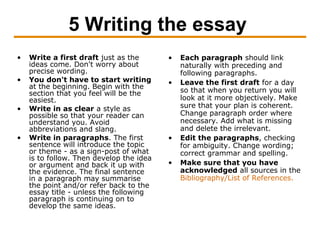 A guide to essay writing | PPT