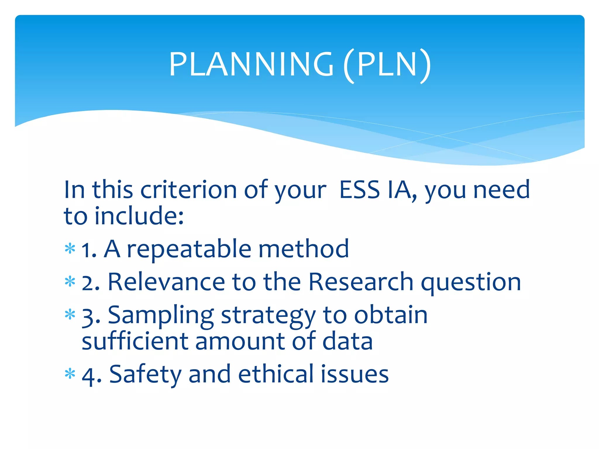 A guide to ESS IAs | PPTX