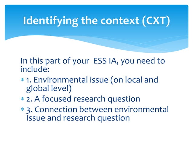 A guide to ESS IAs | PPT
