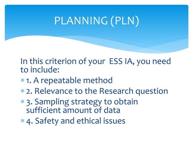 A guide to ESS IAs | PPTX