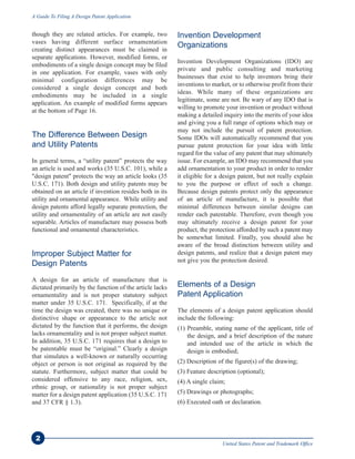 A Guide To Filing For A Design Patent via USPTO | PDF