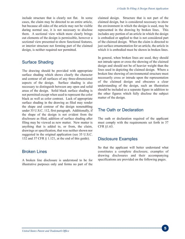 A Guide To Filing For A Design Patent via USPTO | PDF