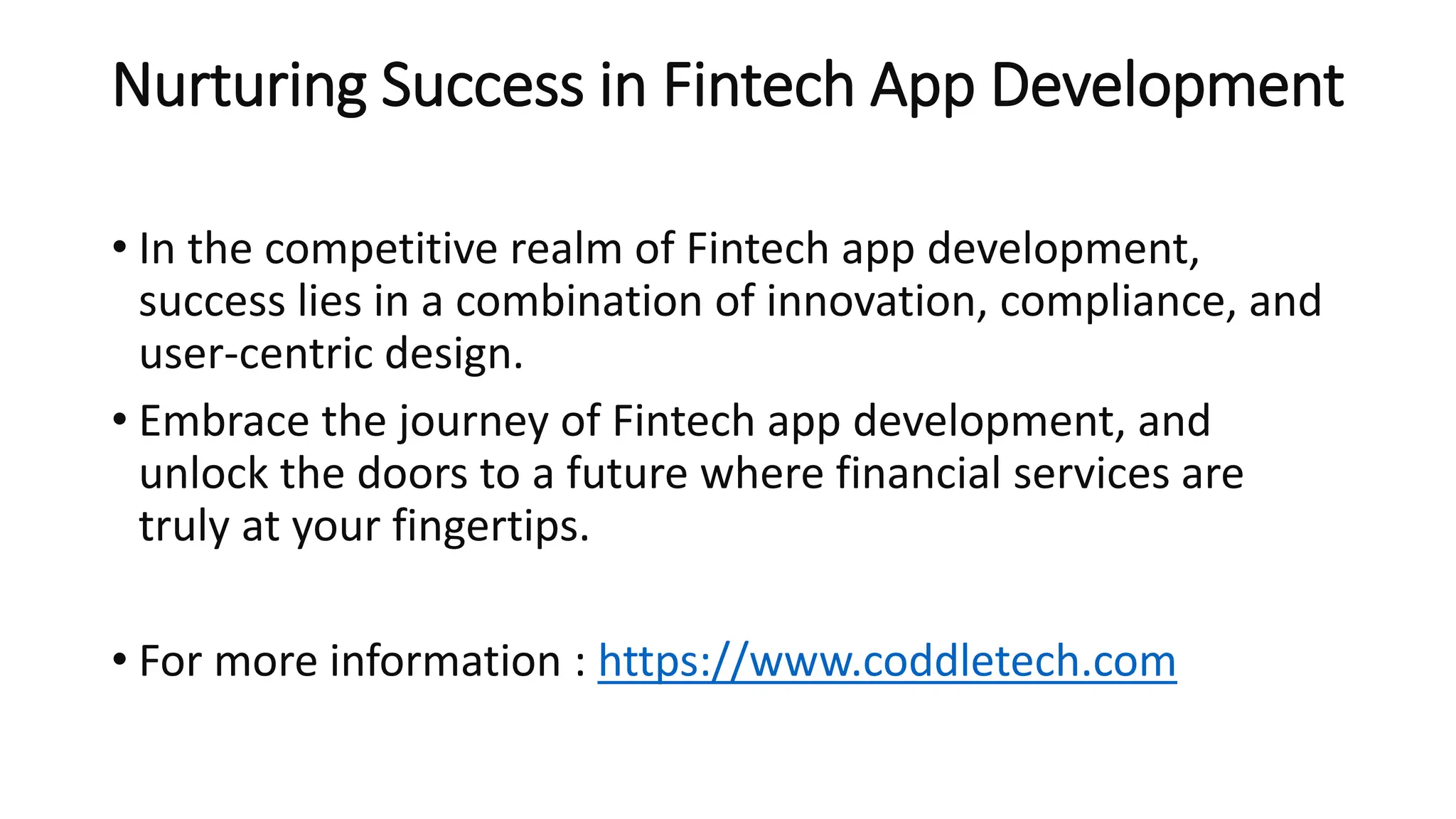 A Guide to Fintech App Development pptx and | PPTX
