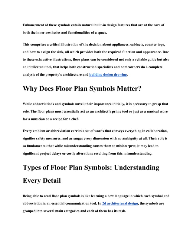 A Guide to Floor Plan Symbols, Abbreviations, and Meanings | PDF ...
