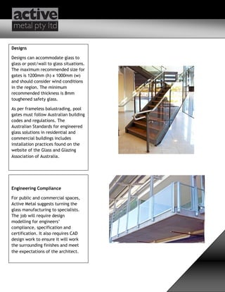A guide to frameless glass balustrade systems | PDF