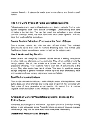 A Complete Guide to Fume Extraction Systems | PDF