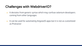 A guide to getting started with WebdriverIO | PPTX
