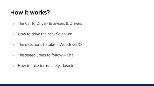 A Guide To Getting Started With Webdriverio Pptx Computing