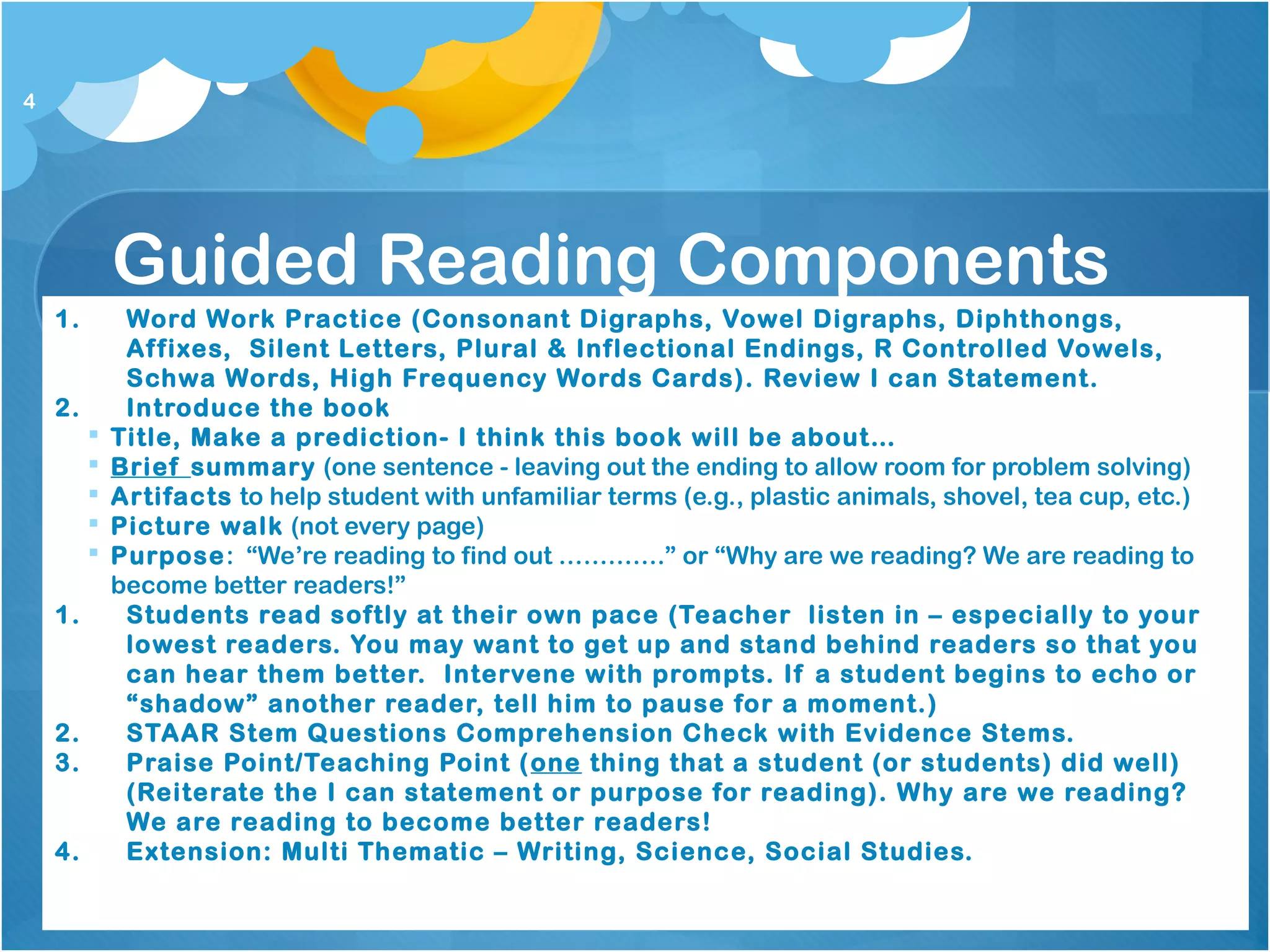 A guide to Guided Reading for Professional Development | PPT