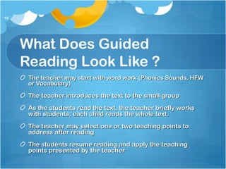 A guide to Guided Reading for Professional Development | PPT