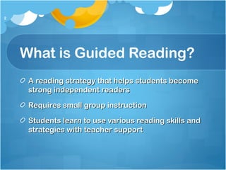 A guide to Guided Reading for Professional Development | PPT