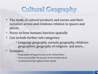 A Guide to Human Geography | PPT