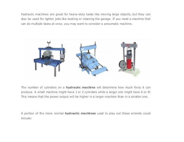 A Guide to Hydraulic Machine | PPT