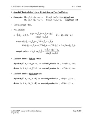 A guide to hypothesis testing | PDF | Business Accounting & Finance ...