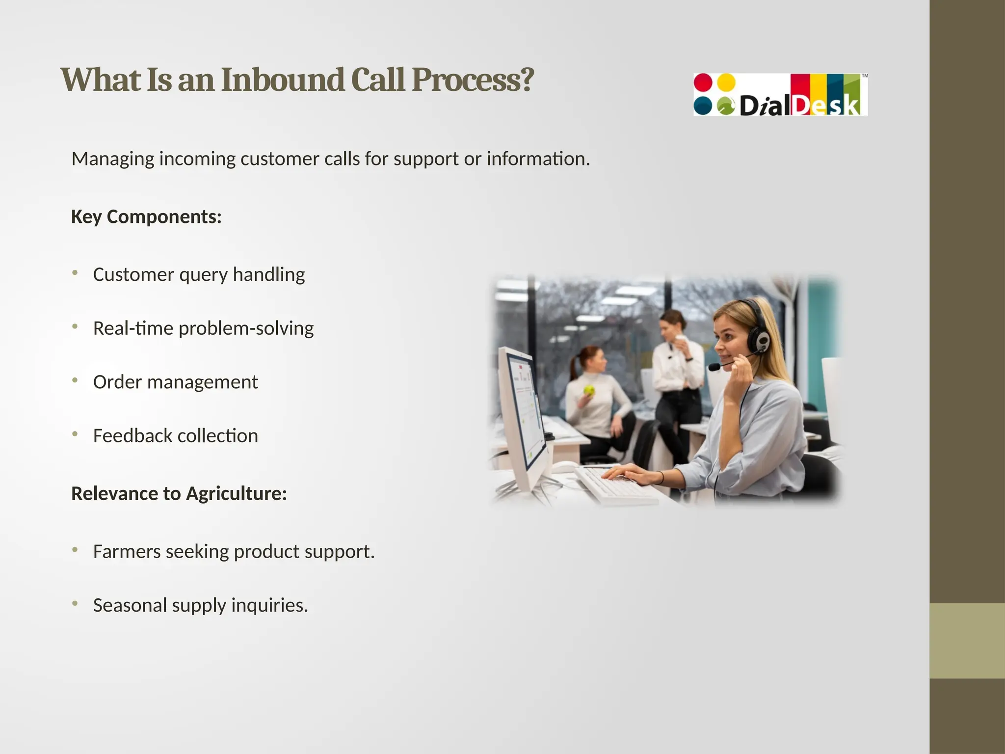 A Guide to Inbound Call Process in the Agriculture Industry | PPT