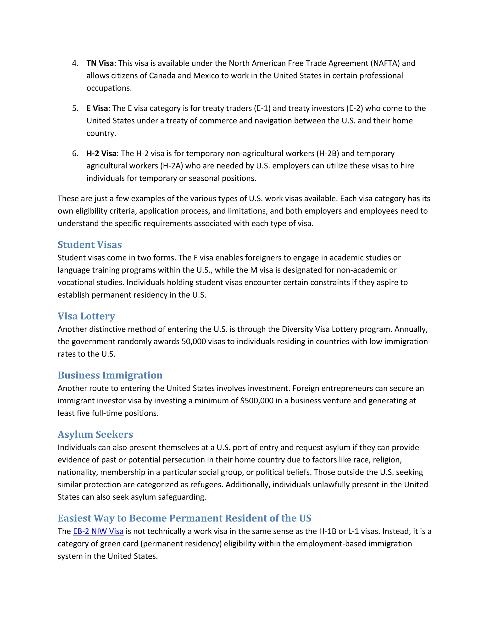 A Guide to Legal Pathways for Immigration and Work in the United States ...
