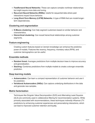 A guide to LTV prediction using machine learning | PDF
