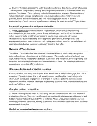 A guide to LTV prediction using machine learning | PDF