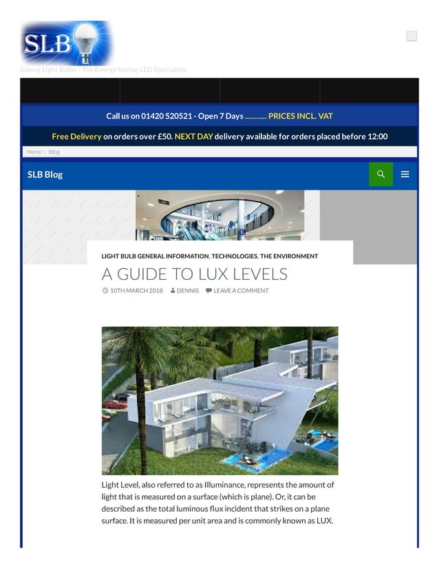 A guide to lux levels | PDF