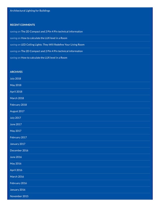 A guide to lux levels