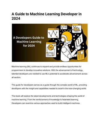 A Guide to Machine Learning Developer in 2024.pdf | Artificial ...
