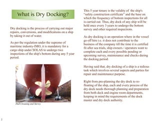 A Guide to Master Dry Dock Operations for Deck Department | PDF