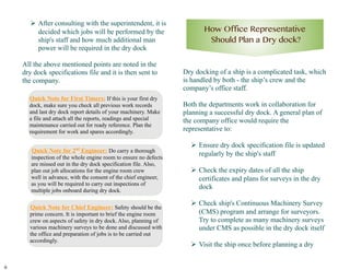 A Guide to Master Dry Dock Operations for Engine Room Department | PDF